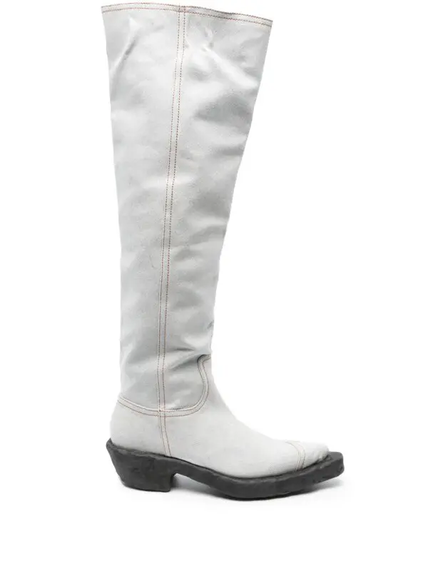 Camper Venga Denim Knee-high Boots