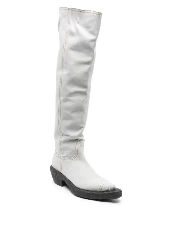 Camper Venga Denim Knee-high Boots