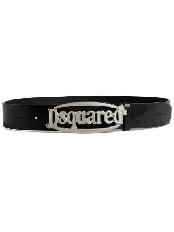 Dsquared2 Logo-buckle Leather Belt - Black