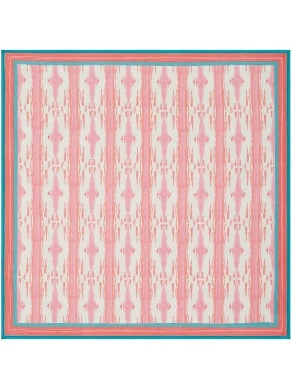 LISA CORTI Flame Design Cotton Tablecloth - Pink