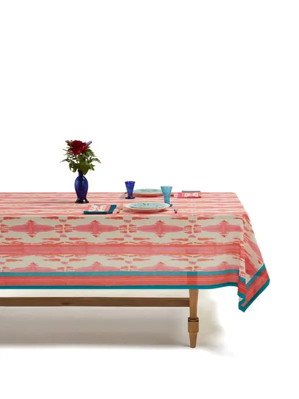 LISA CORTI Flame Design Cotton Tablecloth