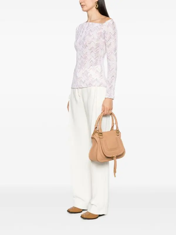 Chloé Small Marcie Leather Tote - Brown