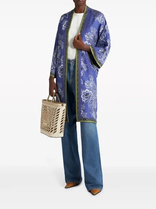 Etro Kesa Floral-print Silk Robe