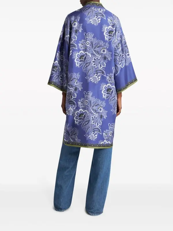 Etro Kesa Floral-print Silk Robe
