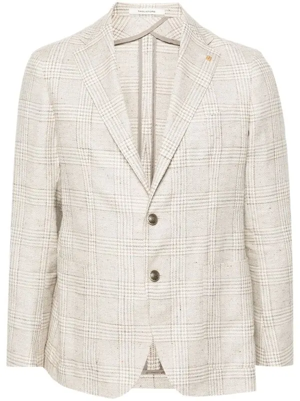 Tagliatore Check-pattern Single-breasted Blazer