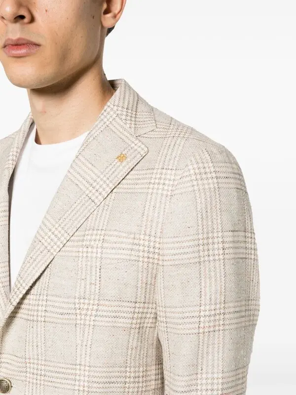 Tagliatore Check-pattern Single-breasted Blazer