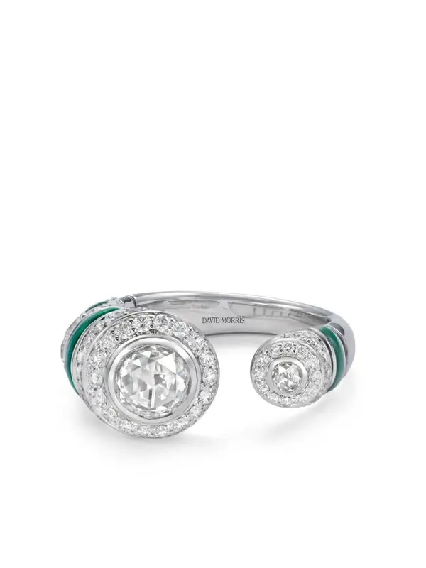 DAVID MORRIS 18kt White Gold Asiyah Diamond Ring