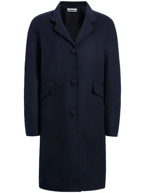 Another Tomorrow Wool Cocoon Coat