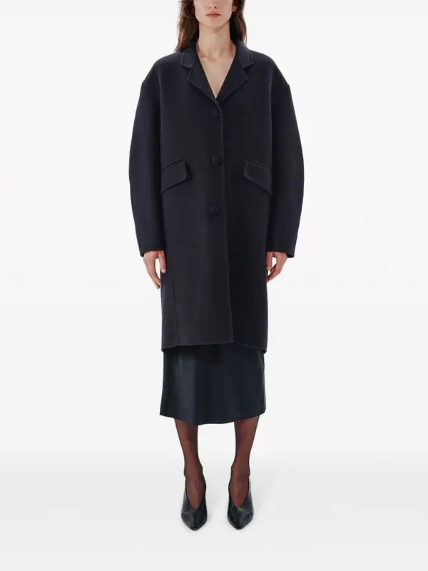 Another Tomorrow Wool Cocoon Coat