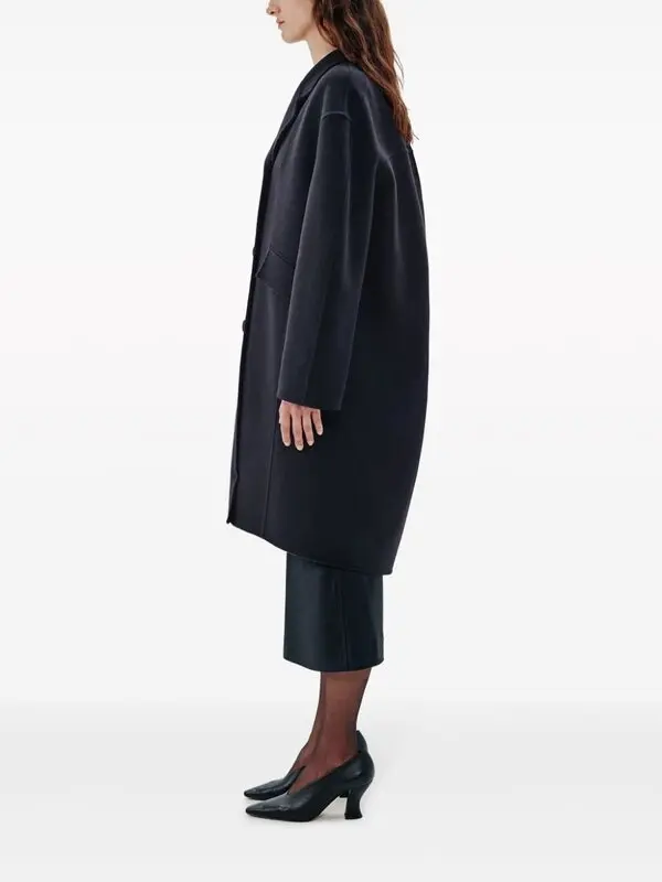 Another Tomorrow Wool Cocoon Coat