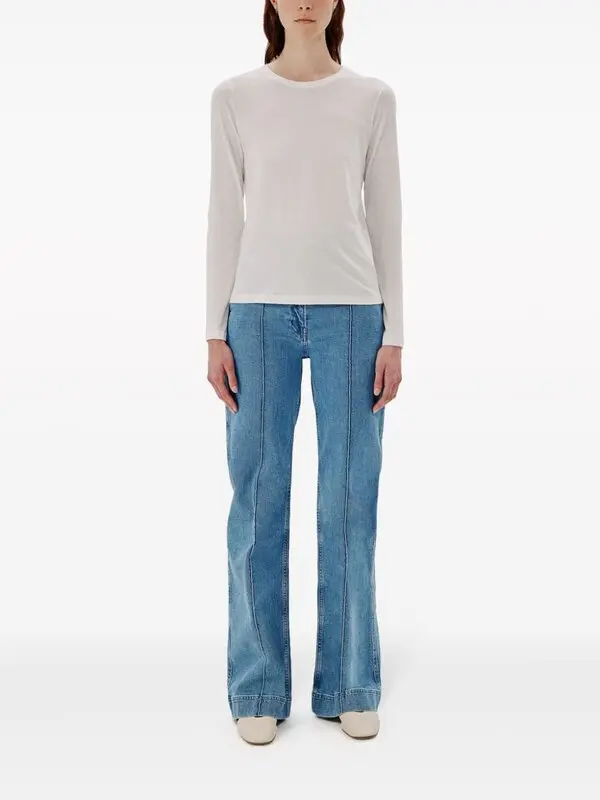 Another Tomorrow Ballet Scoop-neck T-shirt