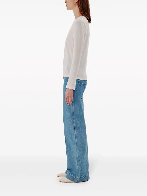 Another Tomorrow Ballet Scoop-neck T-shirt