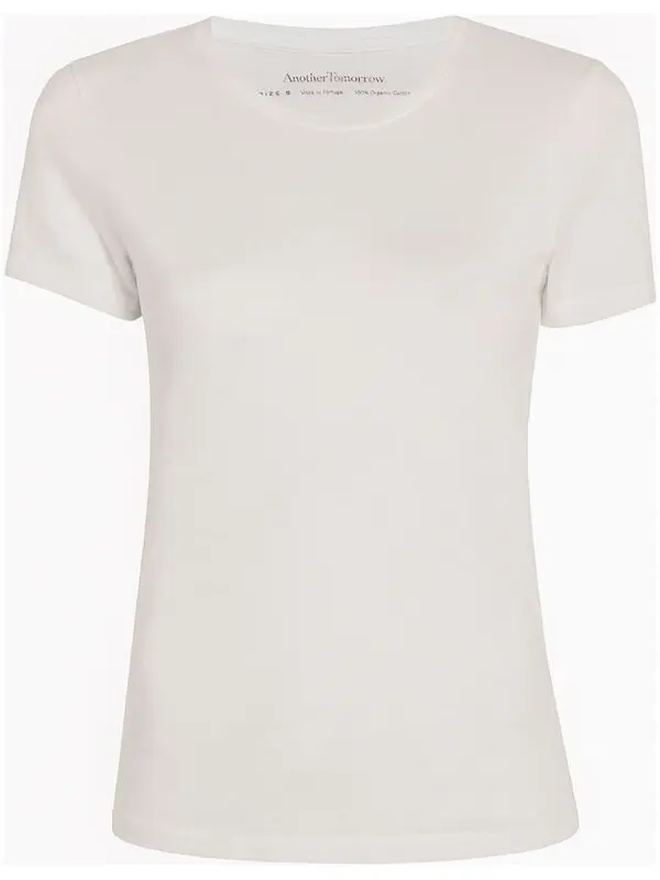 Another Tomorrow Crew-neck T-shirt - White