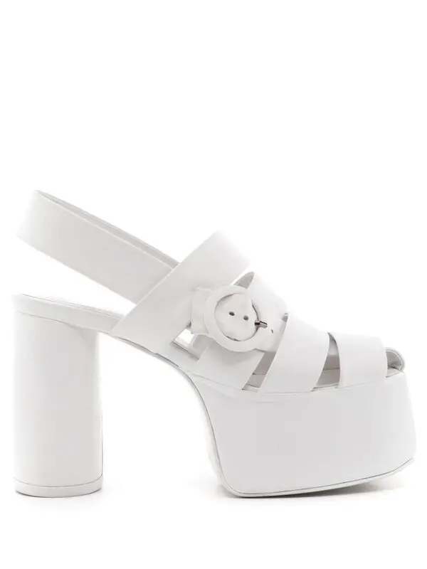 GLORIA COELHO Asymmetric Platform Sandals