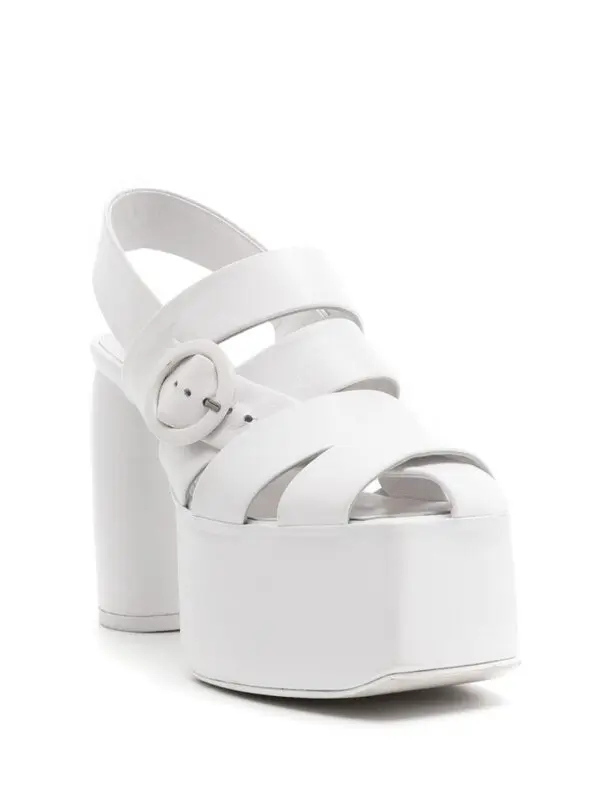 GLORIA COELHO Asymmetric Platform Sandals