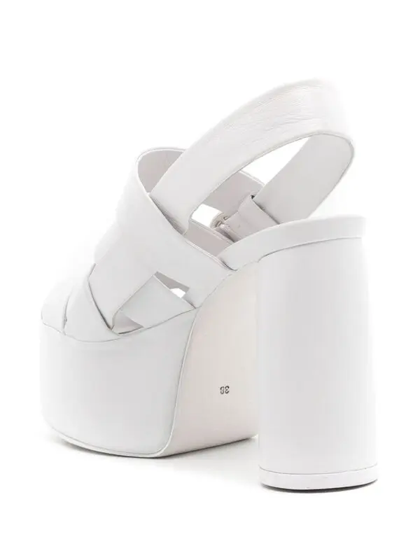 GLORIA COELHO Asymmetric Platform Sandals
