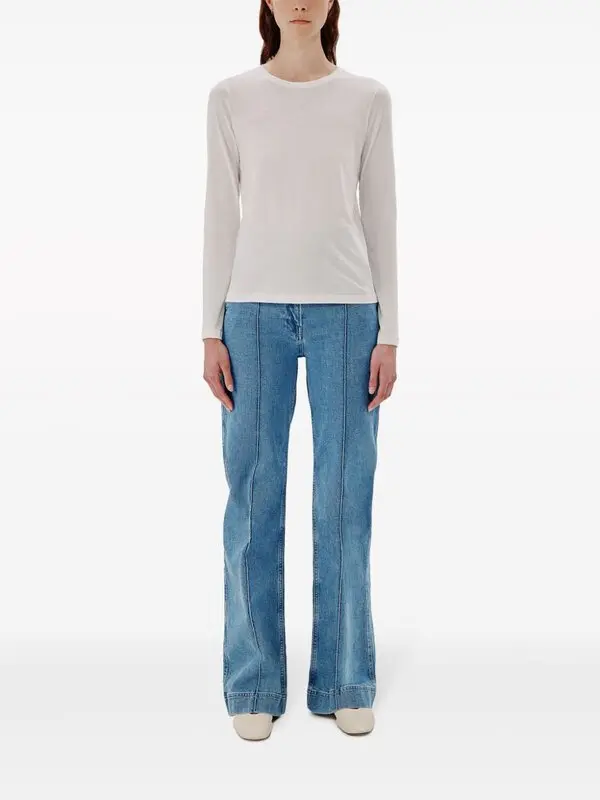 Another Tomorrow Crew-neck Organic Cotton T-shirt - White