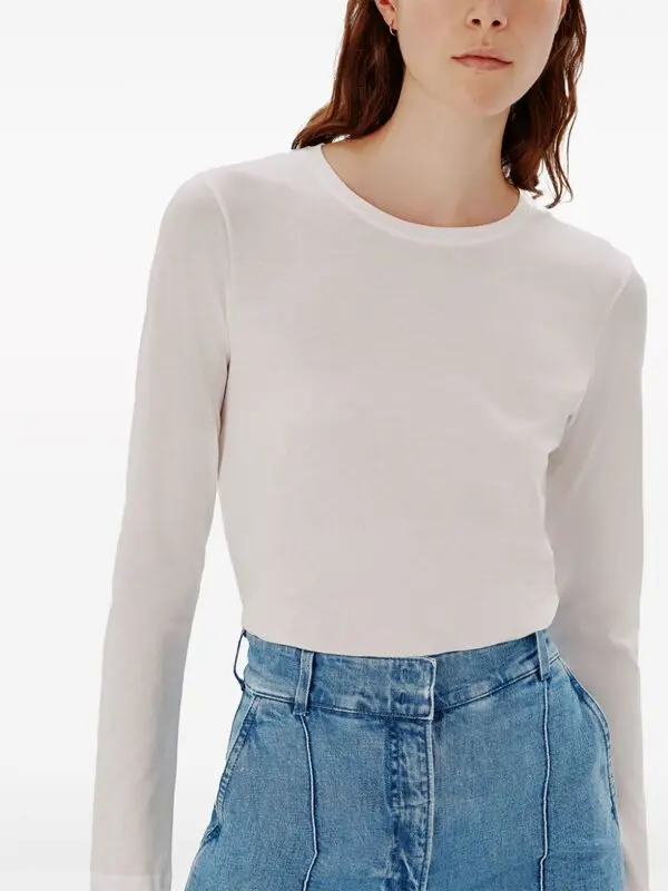 Another Tomorrow Crew-neck Organic Cotton T-shirt - White