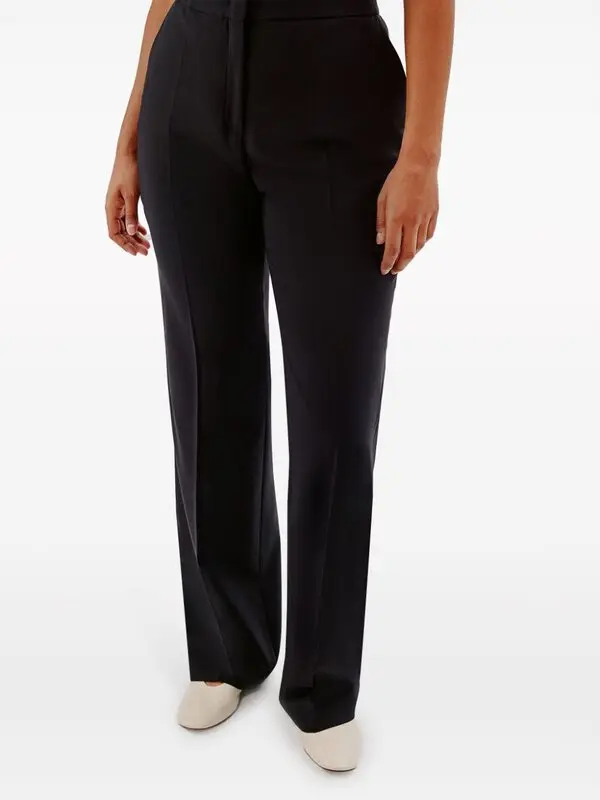 Another Tomorrow Flared Merino Wool Trousers