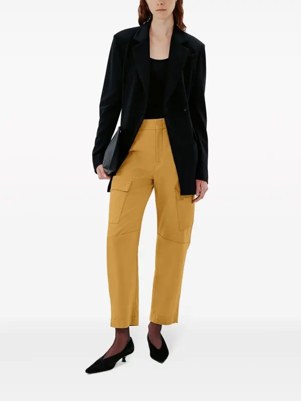 Another Tomorrow Curved Cargo Trousers