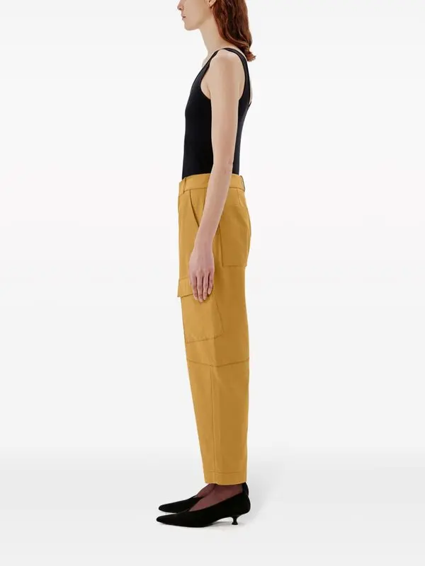 Another Tomorrow Curved Cargo Trousers