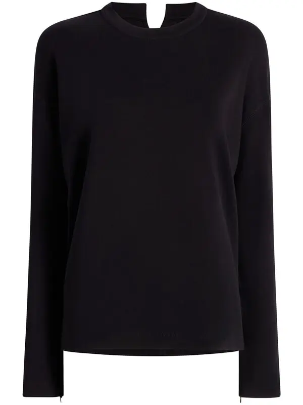Another Tomorrow Luxe Seamed T-shirt