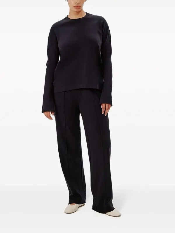 Another Tomorrow Luxe Seamed T-shirt