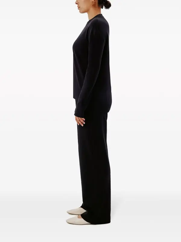 Another Tomorrow Luxe Seamed T-shirt