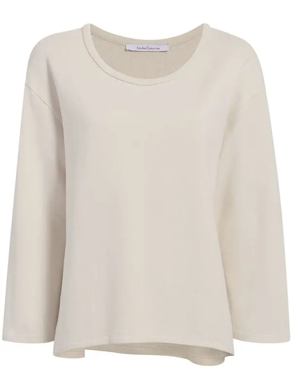 Another Tomorrow Scoop-neck Top