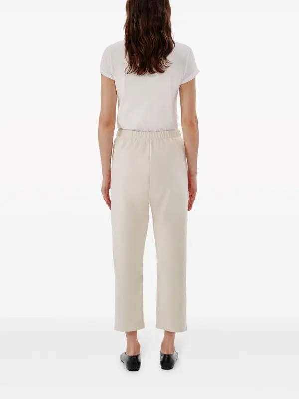 Another Tomorrow Mid-rise Cropped Track Pants