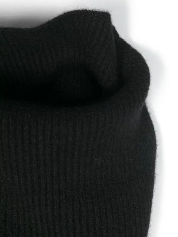 TOTEME Ribbed Cashmere Neck Warmer - Black
