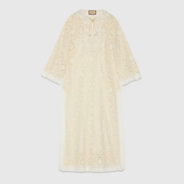 gucci floral lace dress Gucci Spring 1996 Tom Ford Iconic Runway Floral Lace Mini Dress – Dusty  Archive main image 1