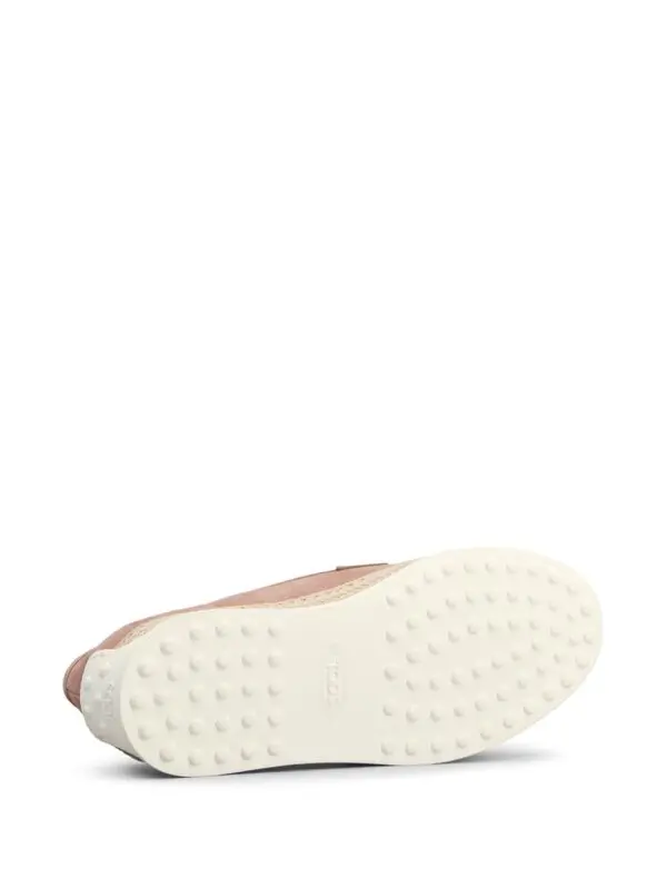 TOD'S Gomma Leather Loafers - Pink