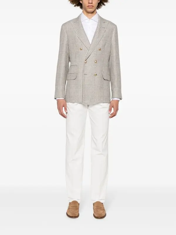 Brunello Cucinelli Spread-collar Cotton Shirt - White