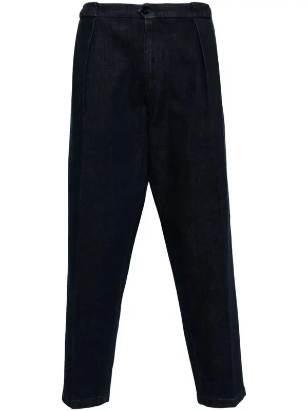 BRIGLIA 1949 Logo Patch Trousers - Blue