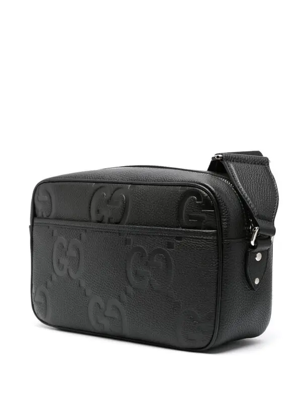 Gucci Medium Jumbo Gg Messenger Bag - Black | Editorialist