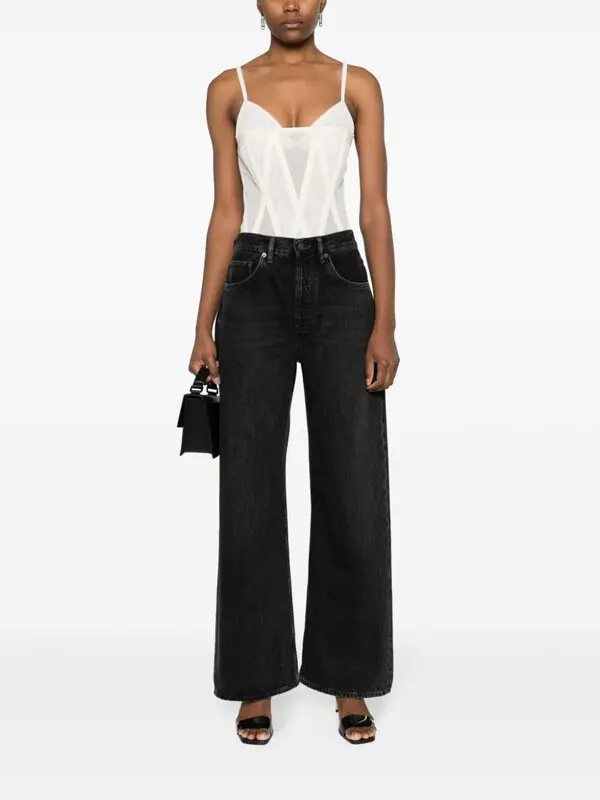 Acne Studios High-rise Loose-fit Jeans - Black