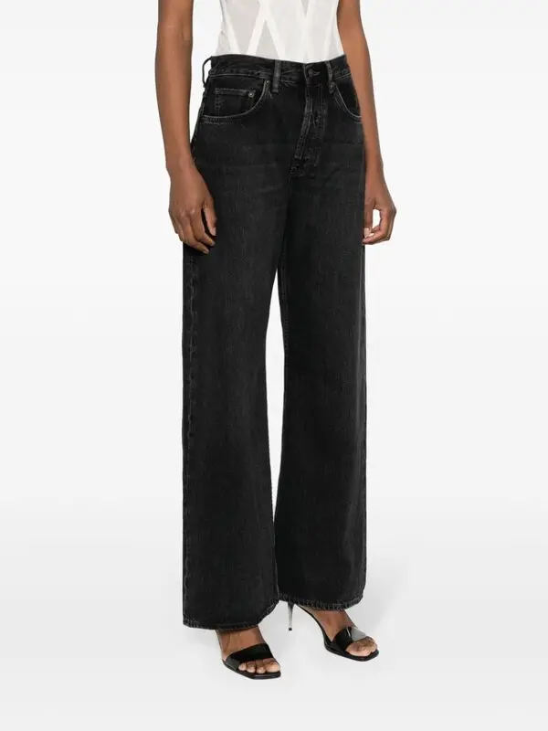 Acne Studios High-rise Loose-fit Jeans - Black