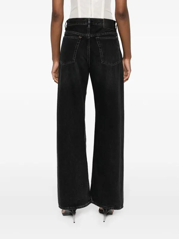 Acne Studios High-rise Loose-fit Jeans - Black