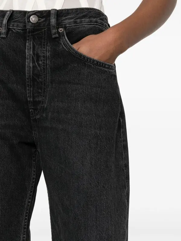 Acne Studios High-rise Loose-fit Jeans - Black