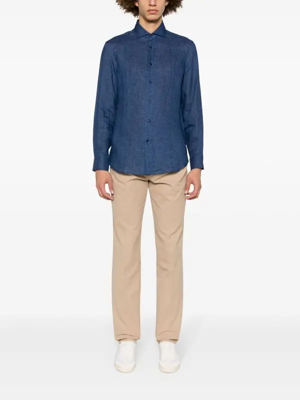 Brunello Cucinelli Buttoned-up Linen Shirt
