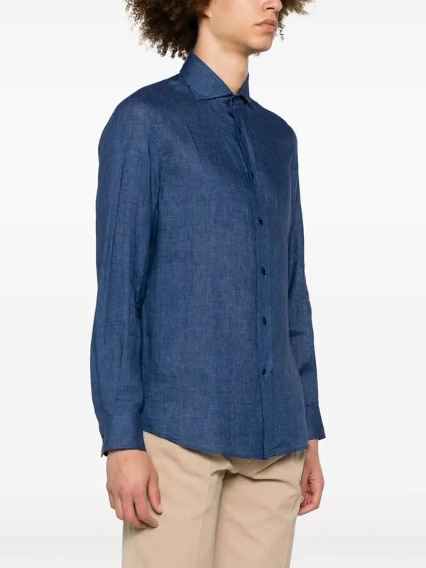 Brunello Cucinelli Buttoned-up Linen Shirt