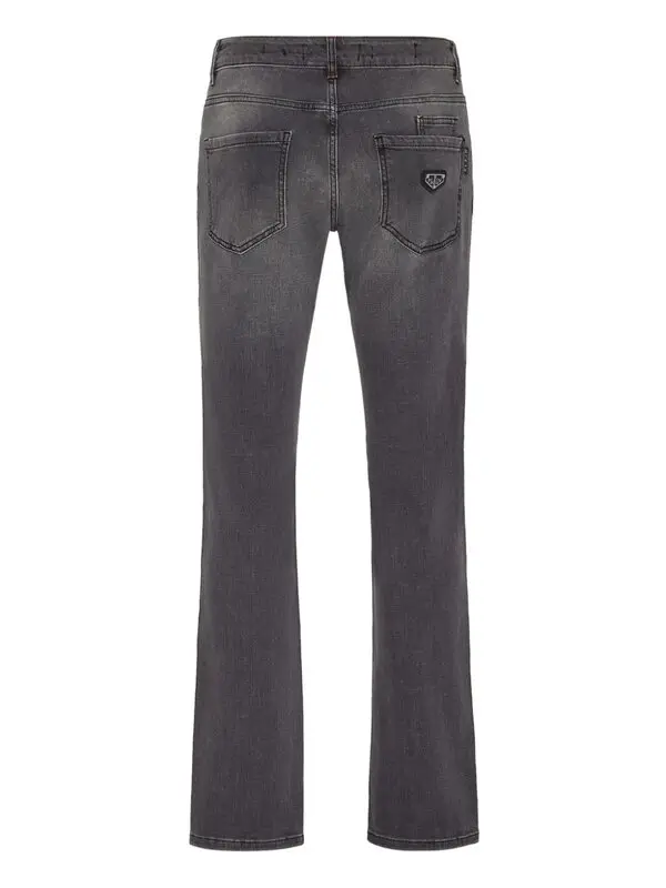Philipp Plein Supreme Iconic Straight-leg Jeans - Grey