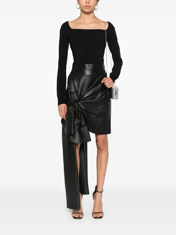 Alexander McQueen Draped Mini Skirt - Black