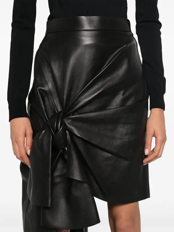 Alexander McQueen Draped Mini Skirt - Black
