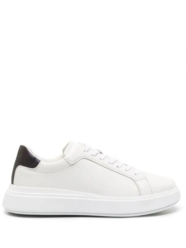 Calvin Klein Iridescent Panel Leather Sneakers