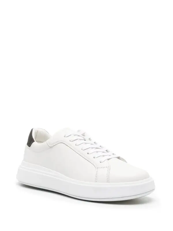 Calvin Klein Iridescent Panel Leather Sneakers