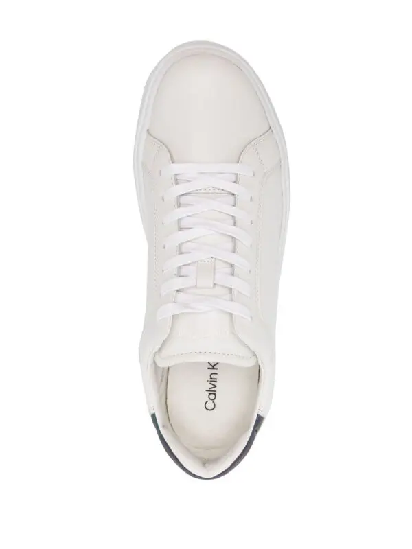 Calvin Klein Iridescent Panel Leather Sneakers
