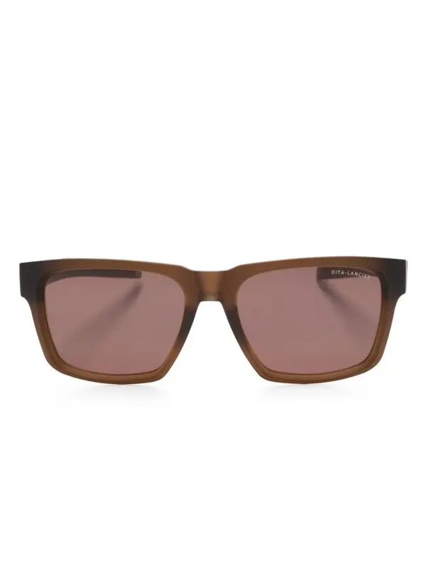 Dita Dls-712 Square-frame Sunglasses - Brown
