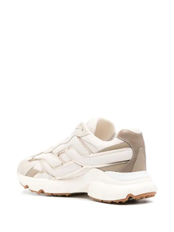 TOD'S Panelled Leather Sneakers - Neutrals
